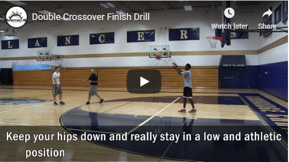 Double Crossover Isolation Basketball Finishing Drill