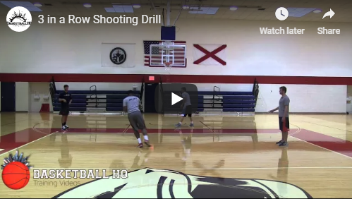 Basketball Drills 3 in a Row Toughness Shooting